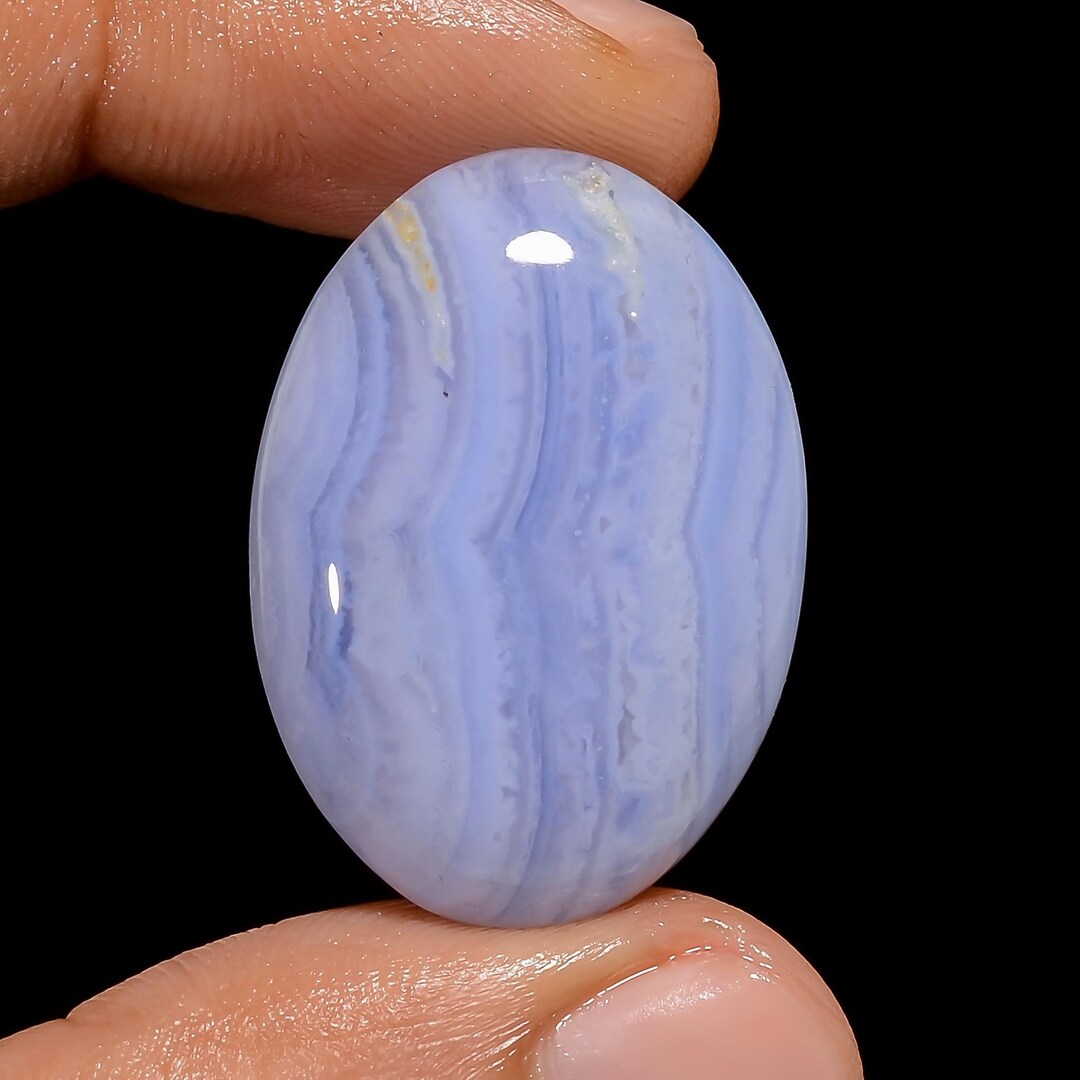 100% Natural Blue Lace Agate Fancy Shape Cabochon Loose Gemstone for ...