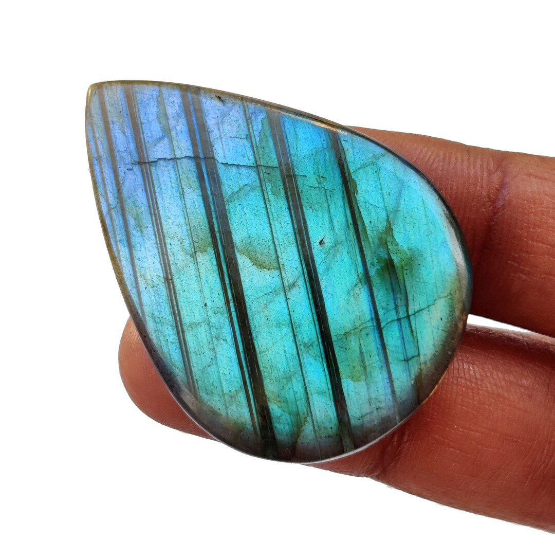 Big Labradorite Loose Stone Vintage Jewelry Wire Wrapping Natural ...