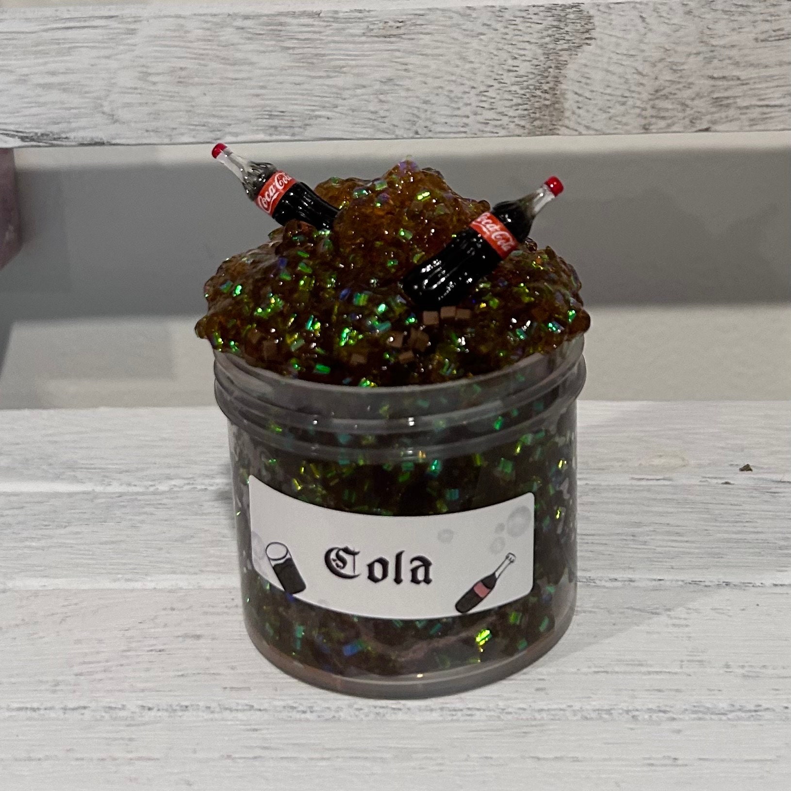 Crunchy Bingsu Slime, Coke Themed Slime, Bingsu Slime Clear Crunchy ...