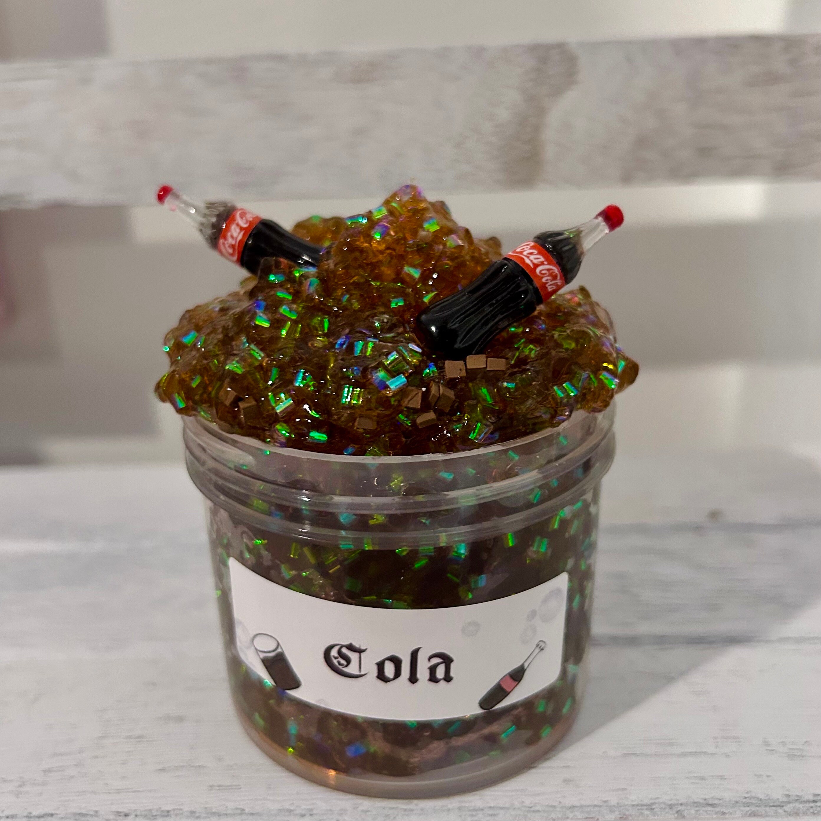 Crunchy Bingsu Slime, Coke Themed Slime, Bingsu Slime Clear Crunchy ...