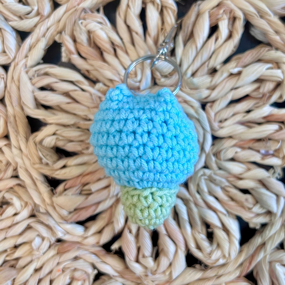 Tulip Keychain Crochet Keychain Knit Keychain Handmade Tulip Keychain ...