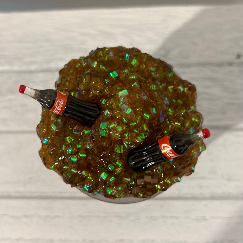 Crunchy Bingsu Slime, Coke Themed Slime, Bingsu Slime Clear Crunchy ...