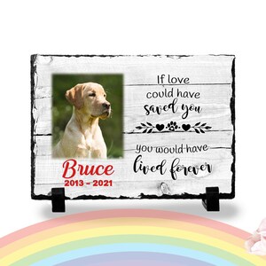 Personalized Dog Memorial Plaque, Pet Memorial Plaque, Pet Loss Gift ...
