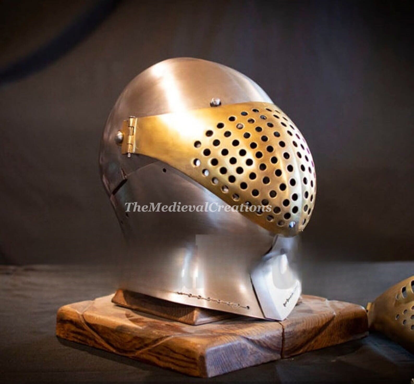 Medieval Barbuta Face Helmet Steel Barbute Helmet LARP Costume - Etsy