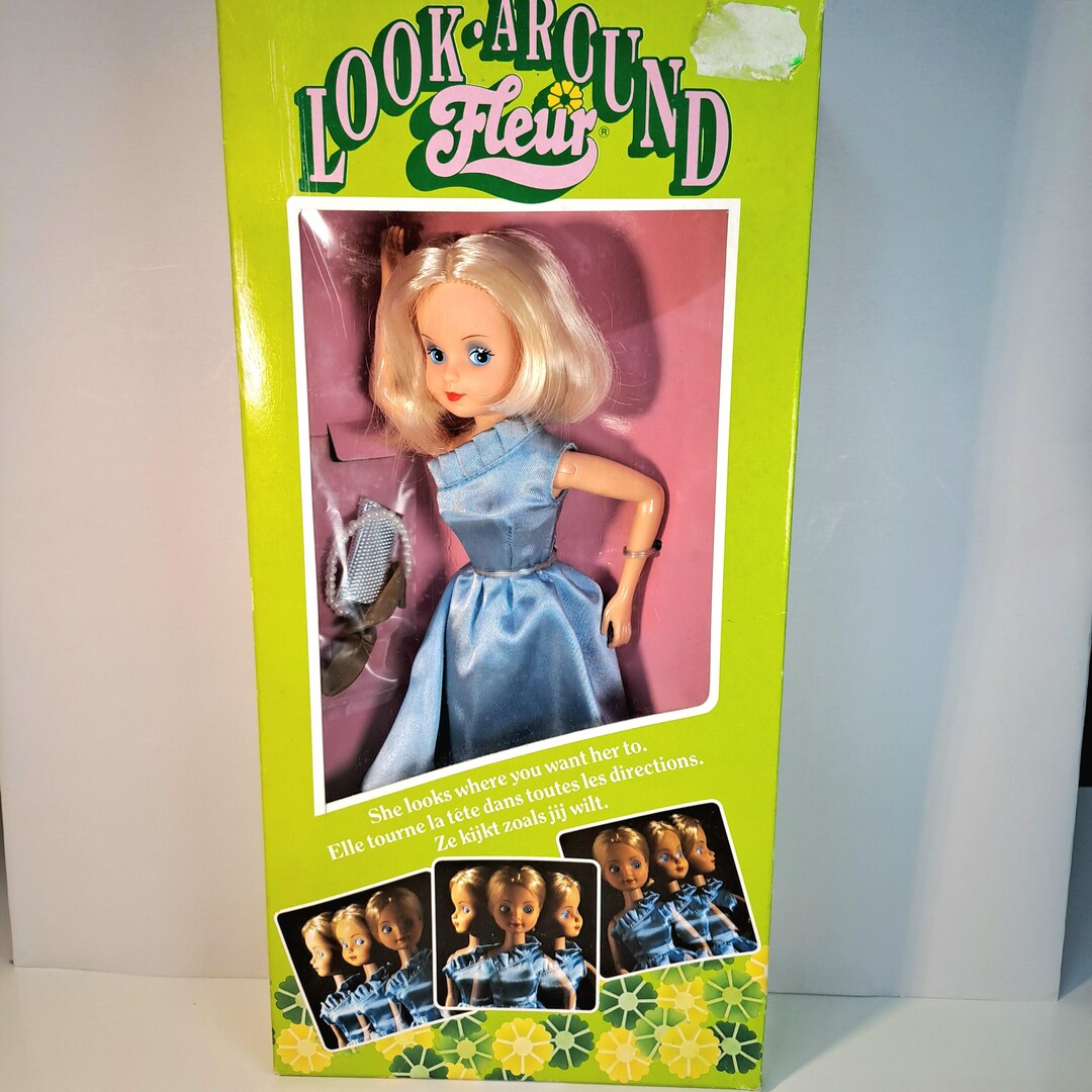 Fleur(dutch Sindy)doll Look Around With Blond Hair in Blu Dress 1988 ...