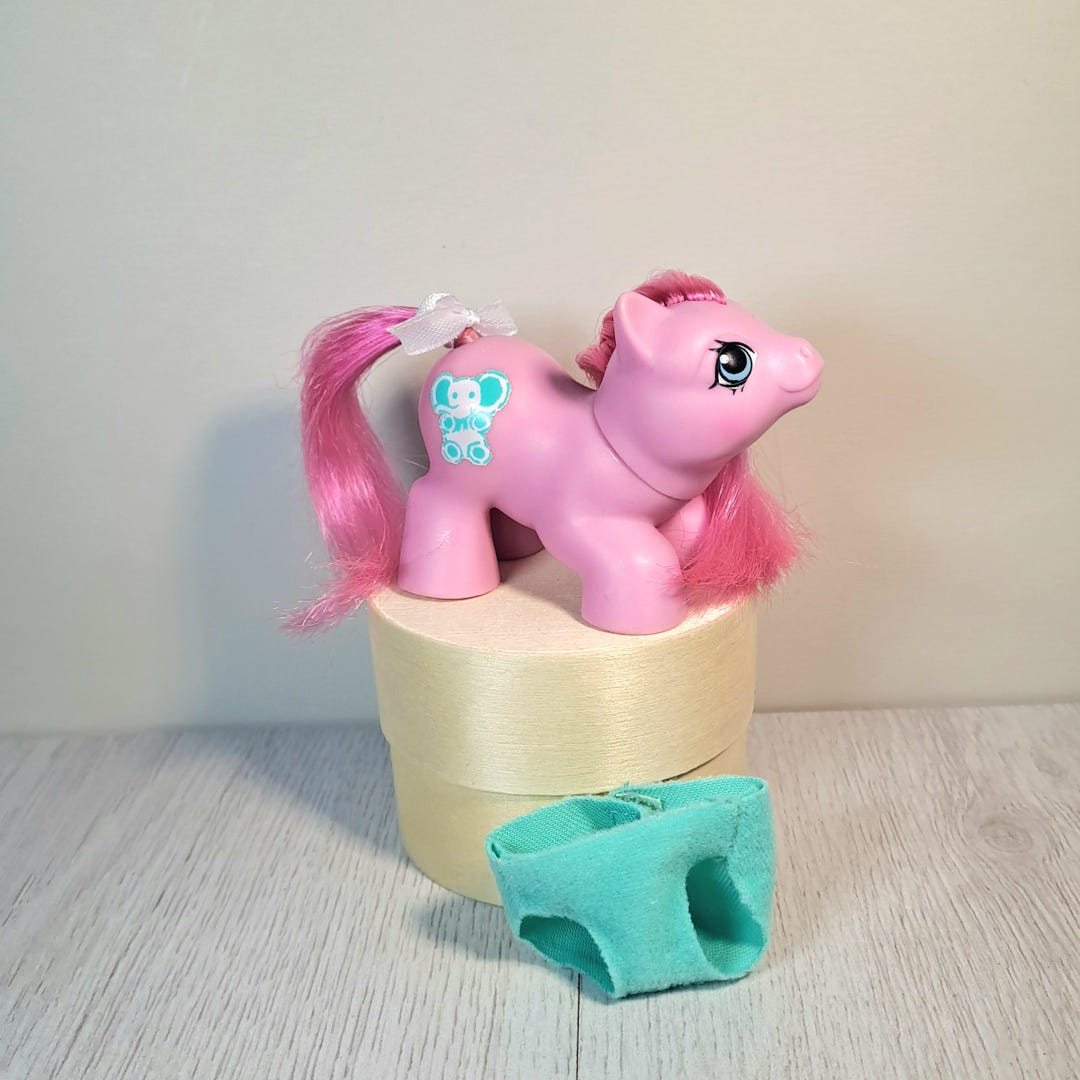 My Little Pony G1 Euro Exclusive Suprise Newborn Baby Cuddles Pink 1987 ...