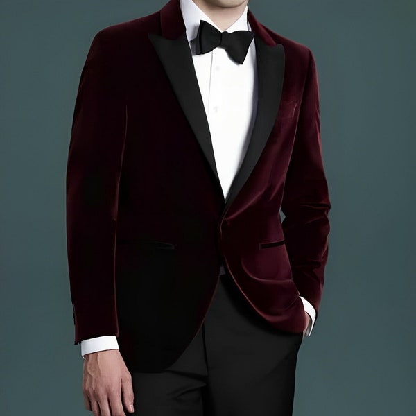 Groom Maroon Jacket - Etsy
