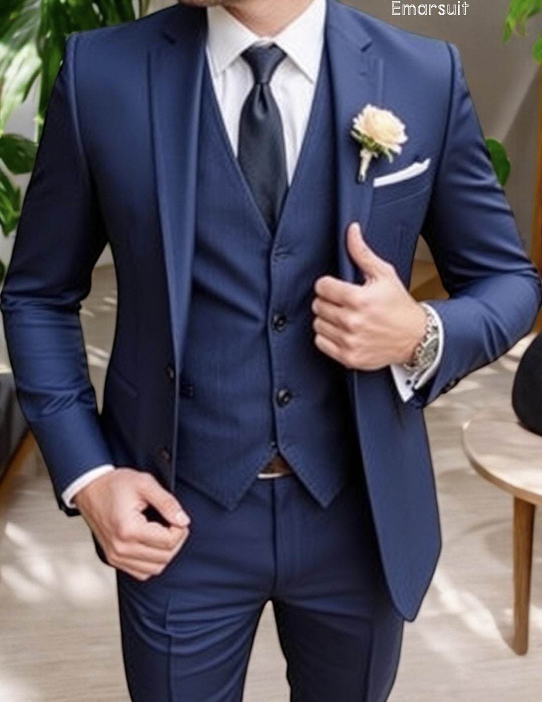 Men Suit - Men Blue Suit - Men Wedding Suit - Suit for Men - Groom ...