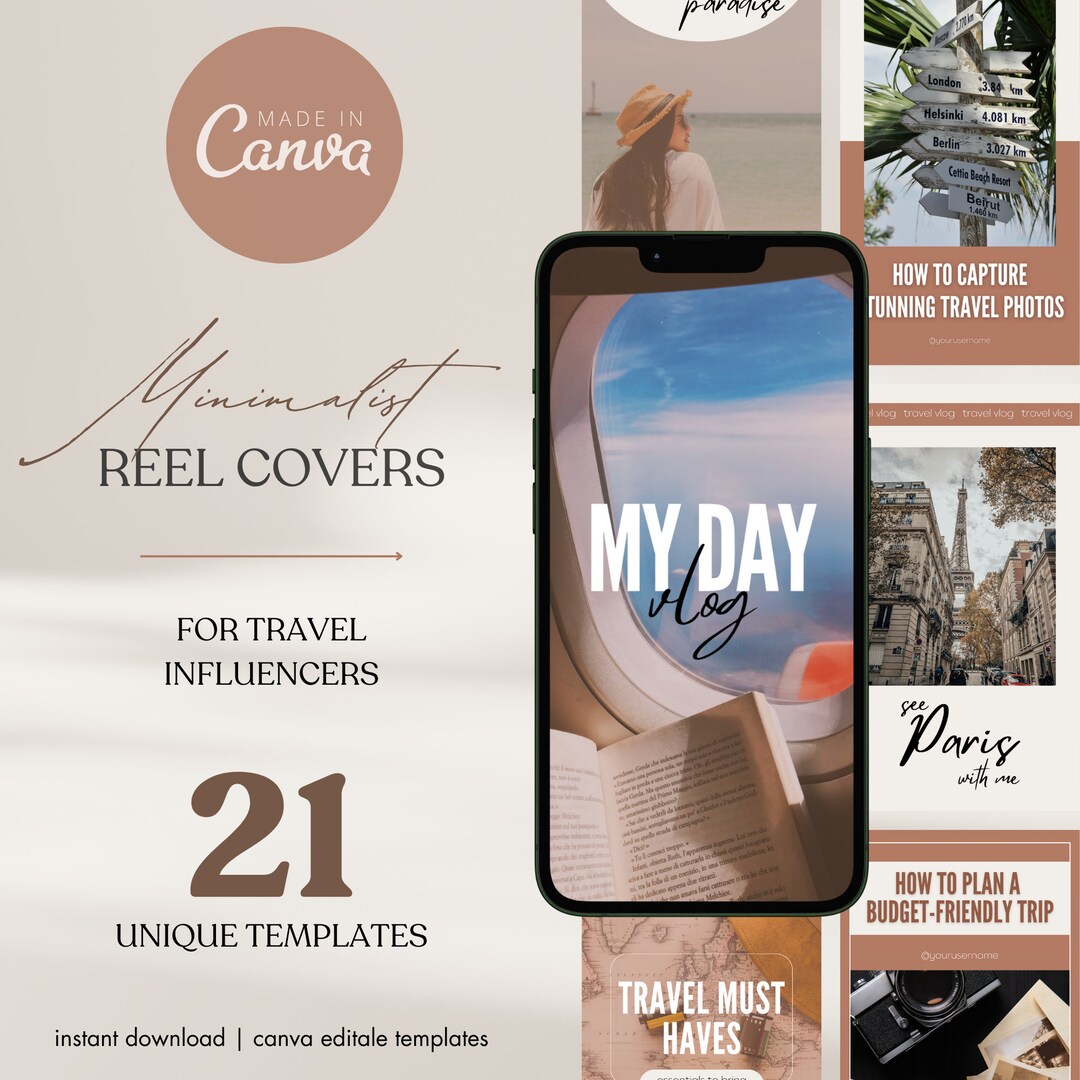 21 Instagram Reel Cover Templates Travel Aesthetic Reel Covers Reel ...
