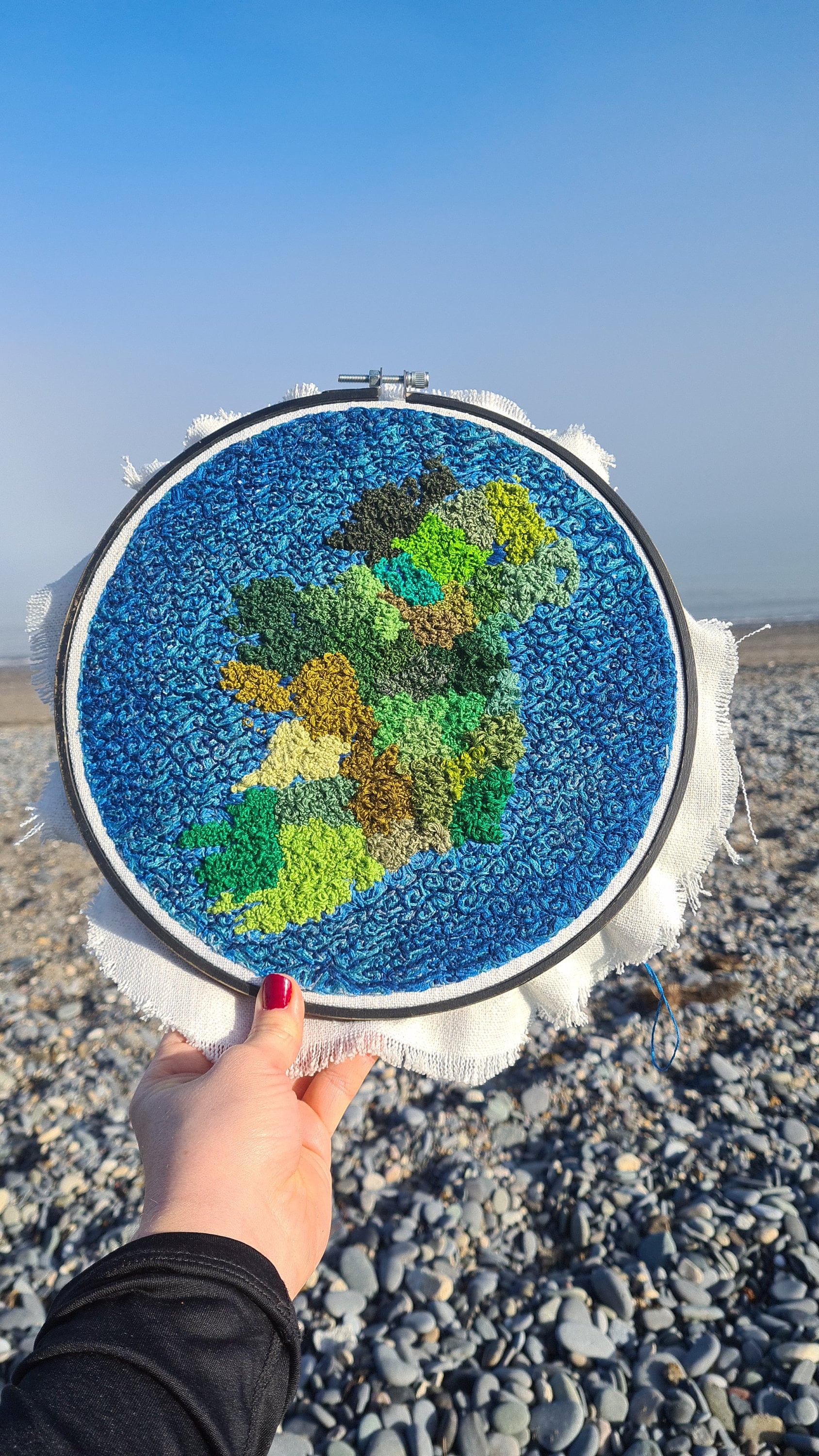 Ireland Map 10 Inch Hand Embroidery Pattern DIGITAL DOWNLOAD - Etsy
