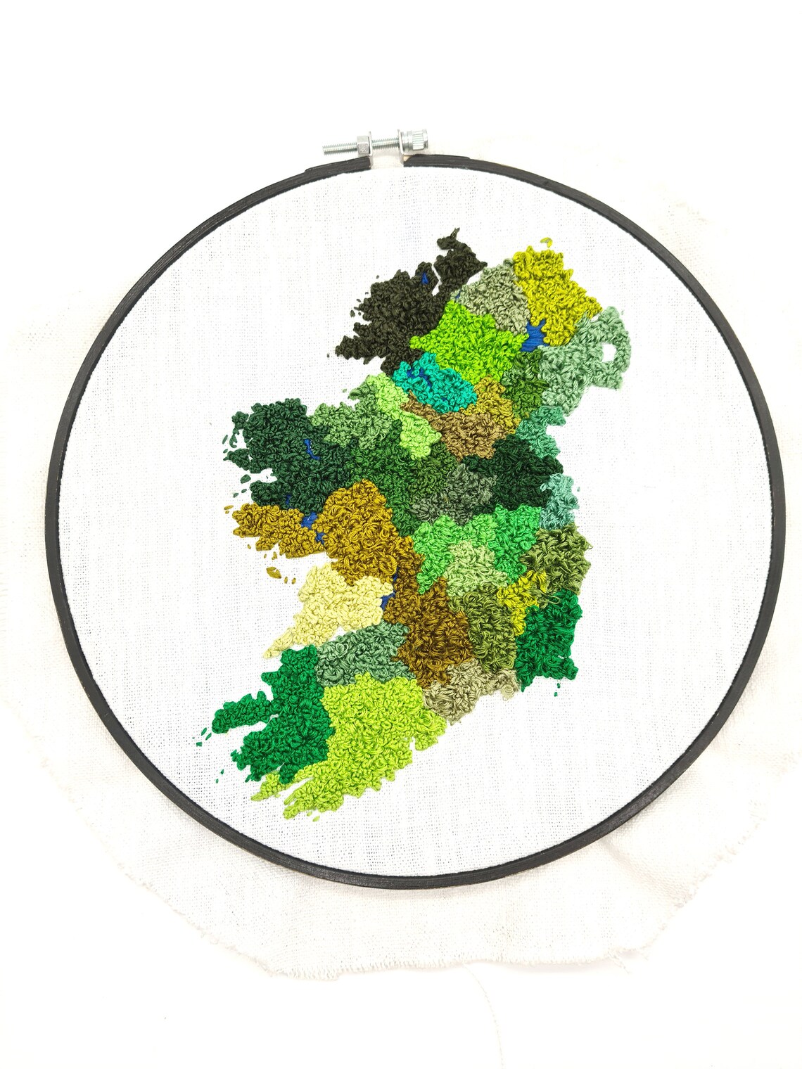 Ireland Map 10 Inch Hand Embroidery Pattern DIGITAL DOWNLOAD - Etsy