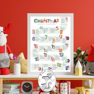 Printable Advent Calendar | Fun & Festive Countdown to Christmas | Kids ...