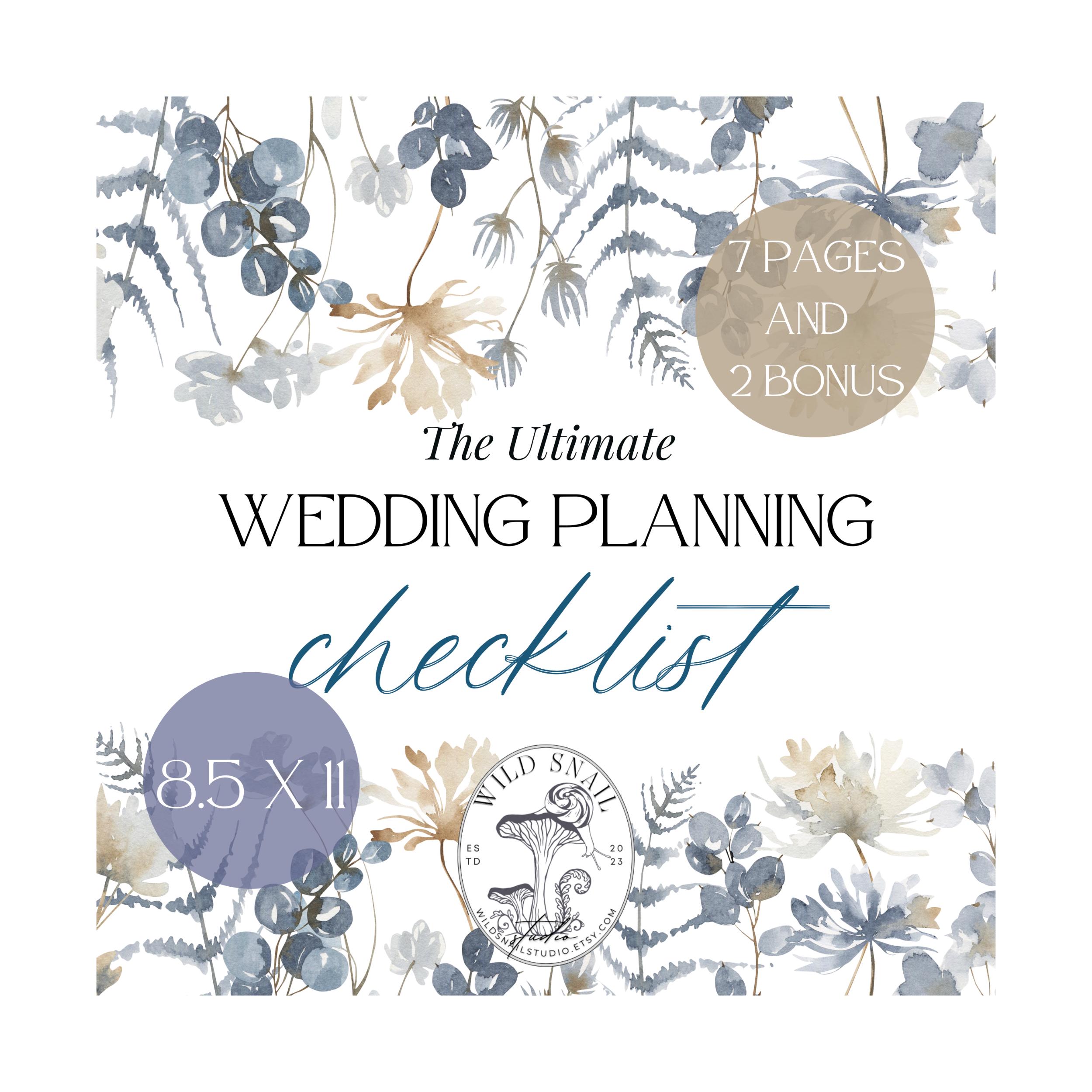 The Ultimate Wedding Planning Checklist | Wedding Planner | Printable ...