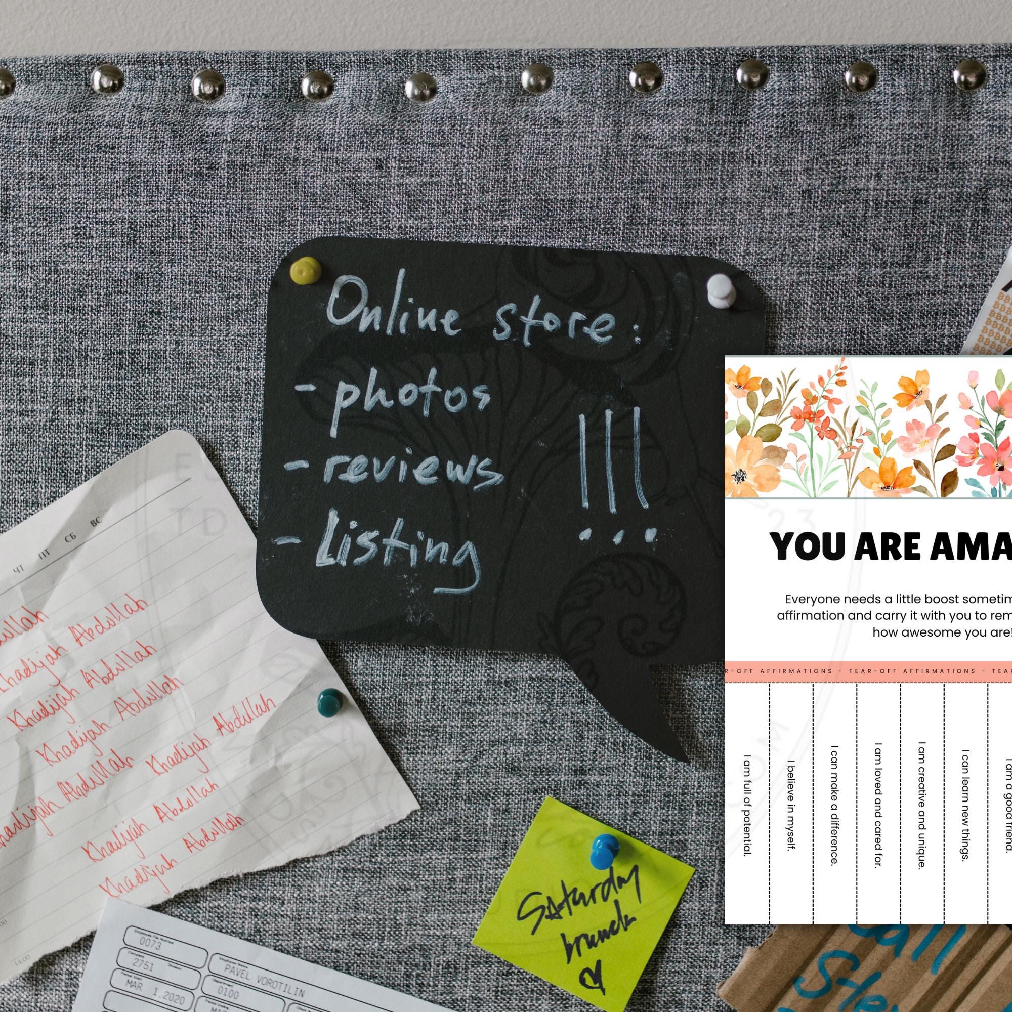 Affirmation Tear-off Sheet | You Are Amazing (digital Download) - Etsy