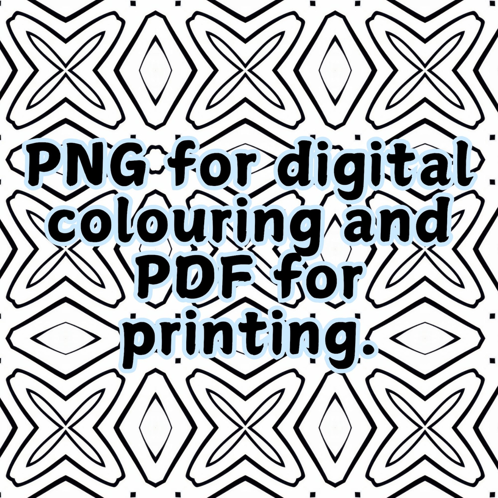 Colouring Pages A4 and US Letter Size, 55 Bold Easy Patterns, Unique ...