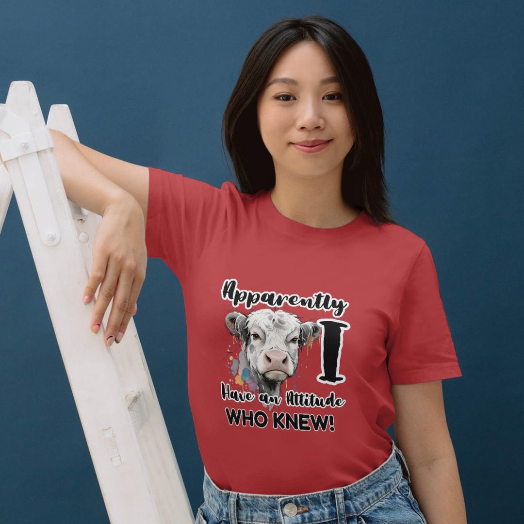 Judgemental Highland Cow T-shirt | Funny Attitude Cow Lover Gift - Etsy