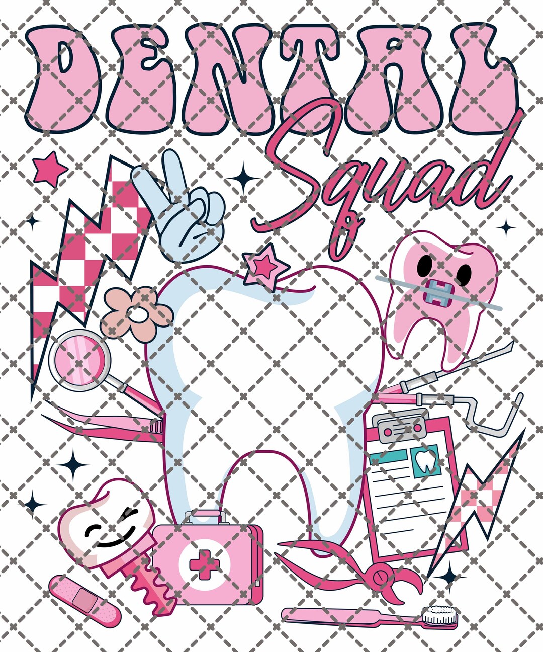 Dental Squad Png, Dental Life Png, Sublimation Design, Tooth Png ...