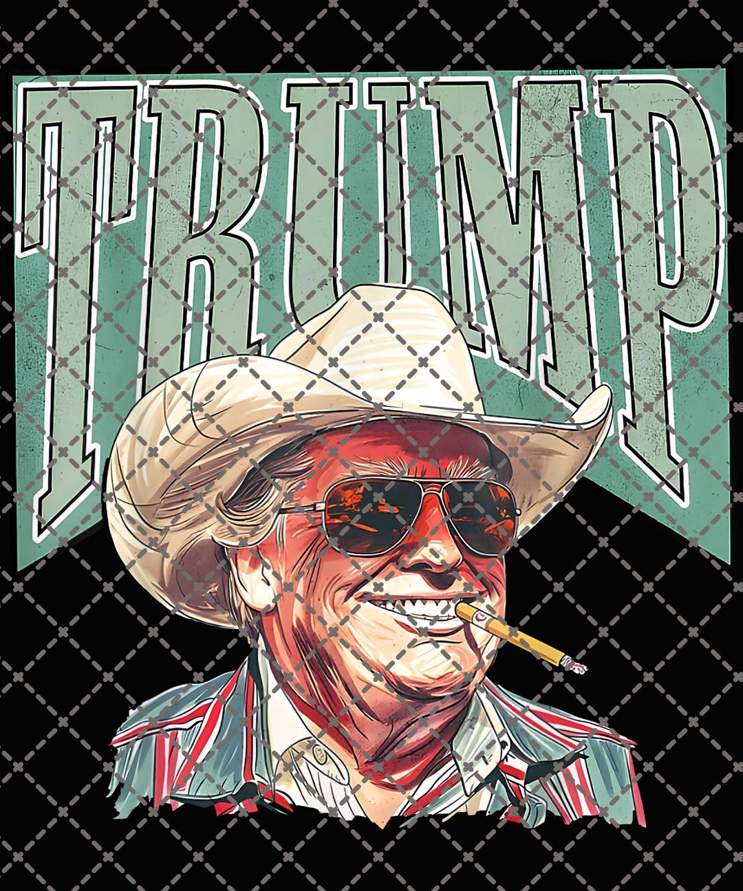 Western Trump Cowboy Png, Make America Great Trump Daddy Png, MAGA Png ...