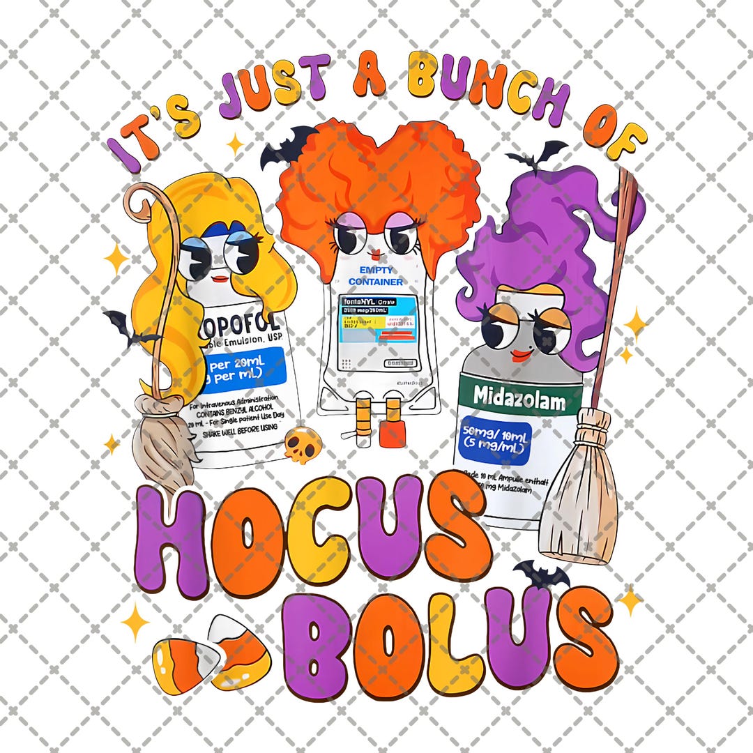 Nurse Halloween Png, Hocus Bolus Nurse Png, Spooky Nurse Png, Witchy ...