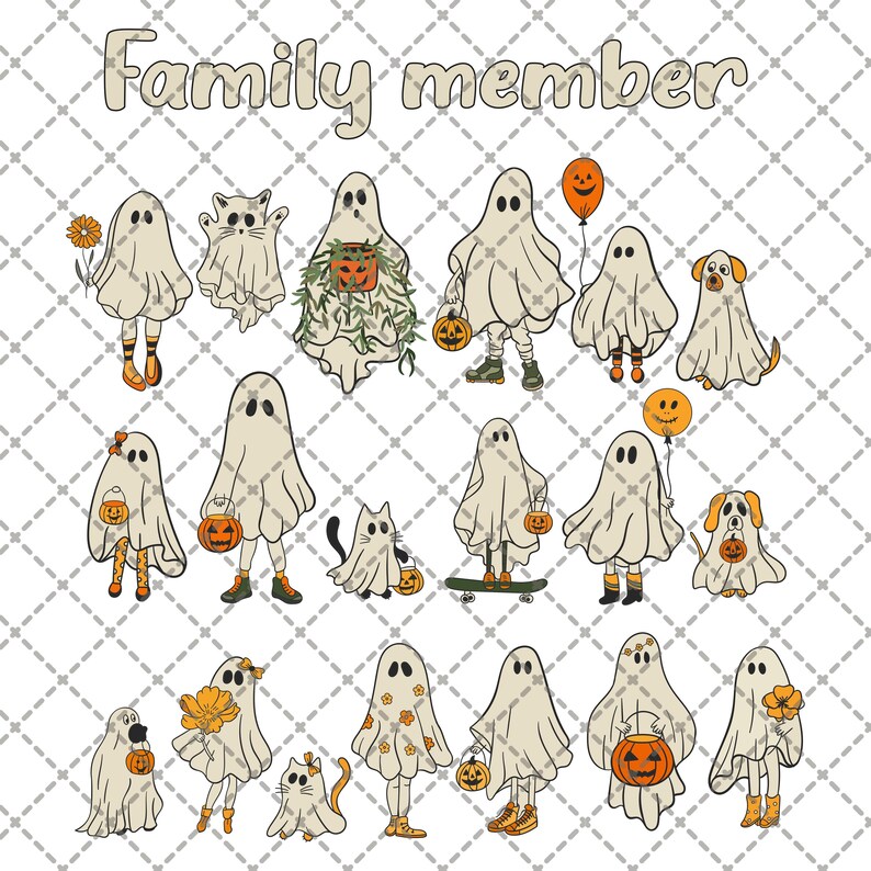Family Member Png, Family Halloween Png, Halloween Costume Png, Spooky ...