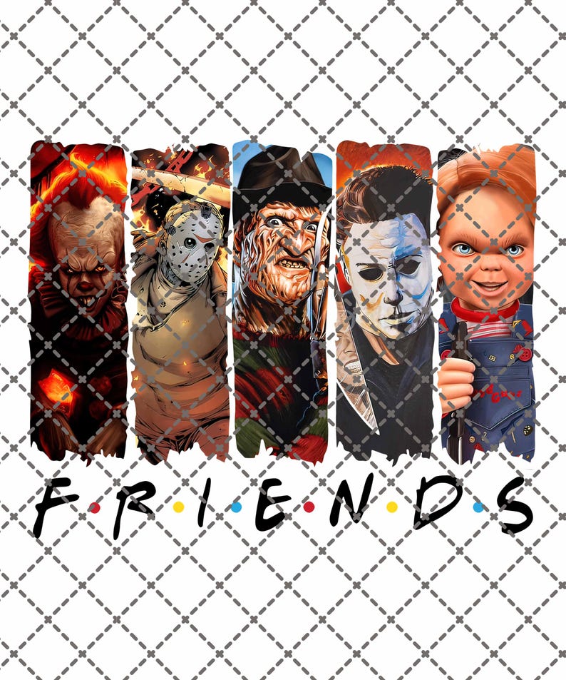 Killers Friends Png, Movie Killer Png, Scary Halloween Png, Horror Friend Png, Halloween Vibes ...