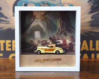 Matchbox & Hot Wheels Diecast Scale Display Scene, Ford GT40 Racing Car ...