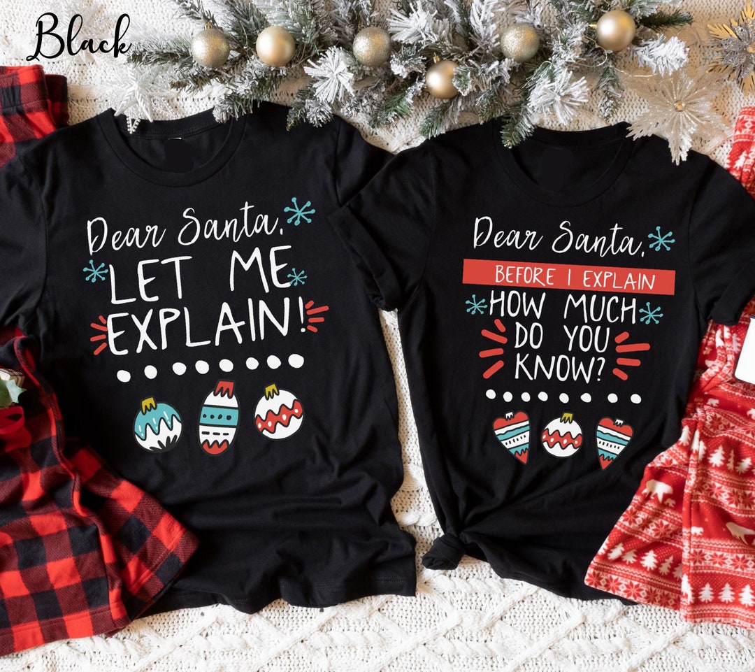 Custom Funny Couples Christmas T-shirts, Couple Christmas Sweatshirt, Couple Hoodies, Funny ...