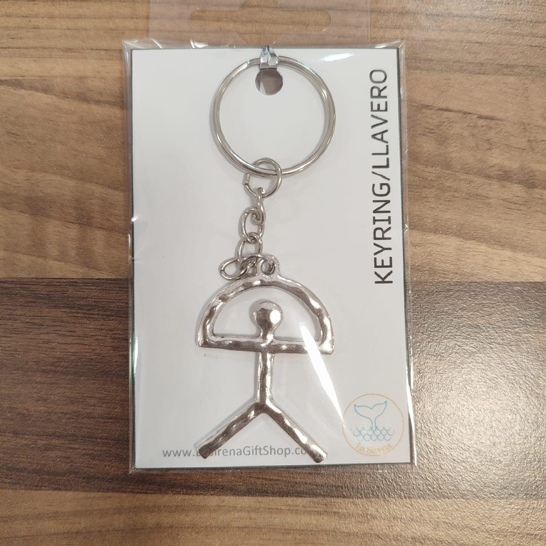 Indalo Key Ring Key Fob Handmade Protection Good Luck Silver Prosperity ...