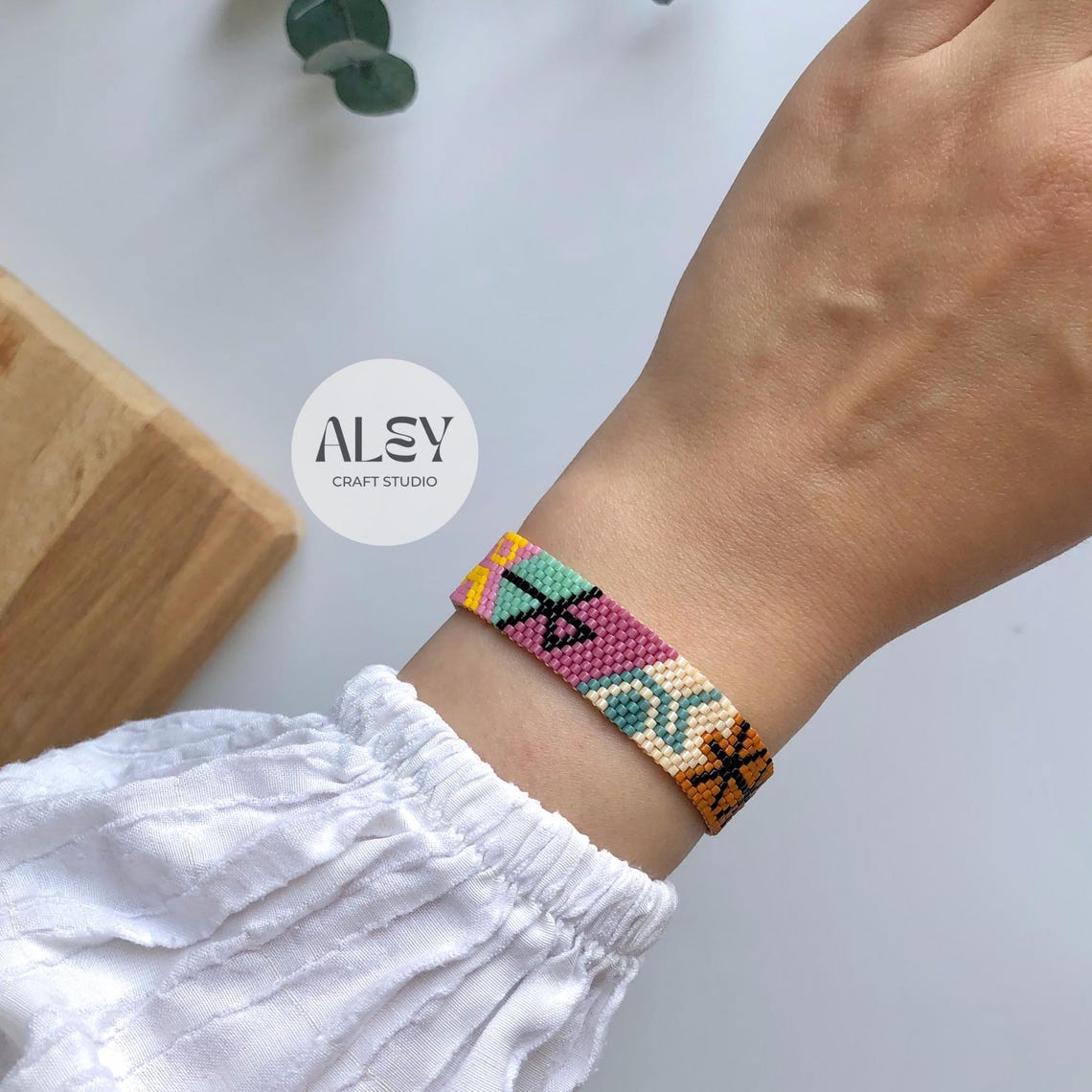 Viking Bind Runes Bracelet: Personalized Miyuki Beaded Festival Jewelry ...