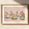 Capybara Cowboy, Capybara Print, Capybara Printable, Western Nursery ...