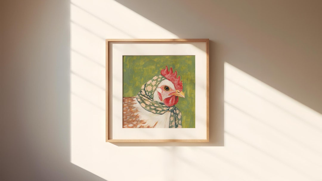 Chickens Print, Chickens Wall Art, Cottage-core Decor, Cottage Core ...