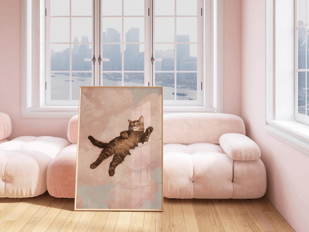 Brown Cat Memorial Art, Brown Cat Print, Brown Cat Artwork, Brown Cat ...