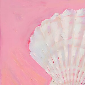 Sea Shell Print, Boho Nursery Printable, Pink Clam Shell, Girls Nursery ...