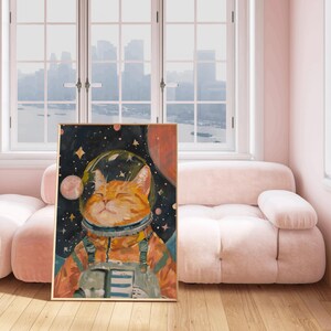 Eclectic Orange Tabby Nasa Space Cat, Eclectic Gallery, Space Cat ...