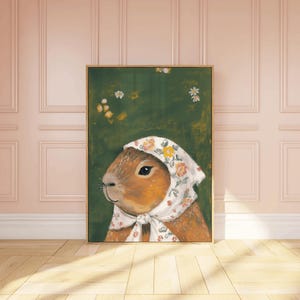 Set of 6 Capybaras Being Capybaras, Capybara Set, Wall Art Bundle ...