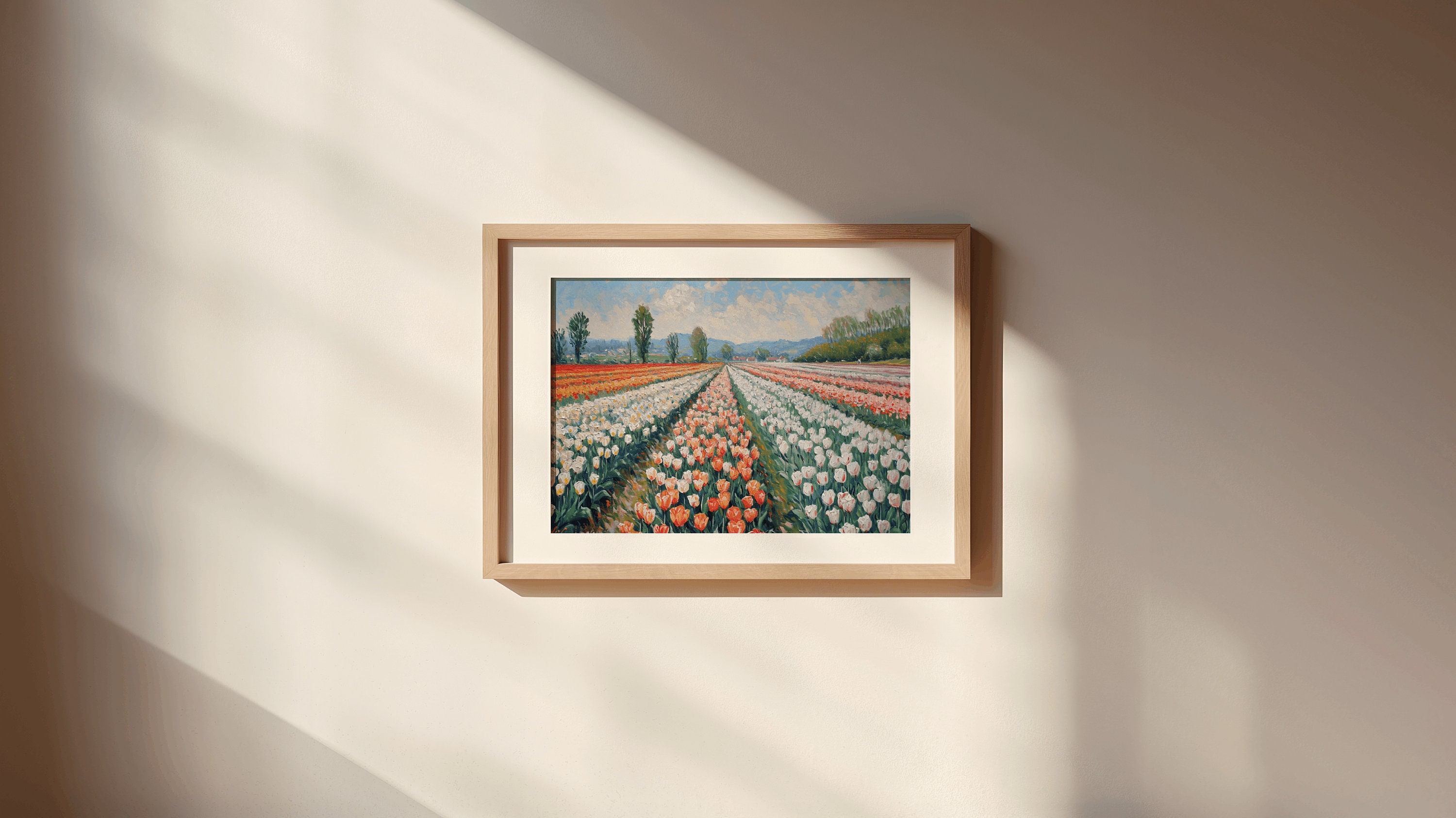 Tulip Flower Field, Tulip Prints, Flower Field Wall Art, Flower Field ...
