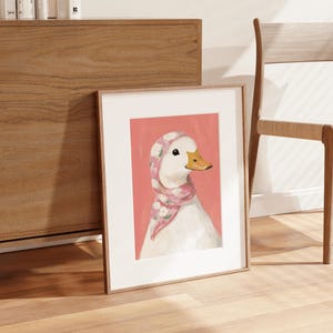 Babushka Duck Print, Cottagecore Vintage Printable Art Elegant ...