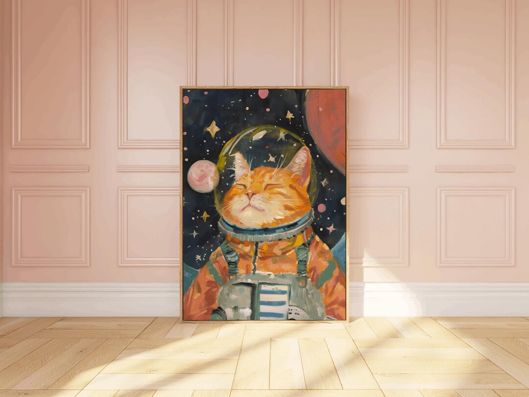 Eclectic Orange Tabby Nasa Space Cat, Eclectic Gallery, Space Cat ...