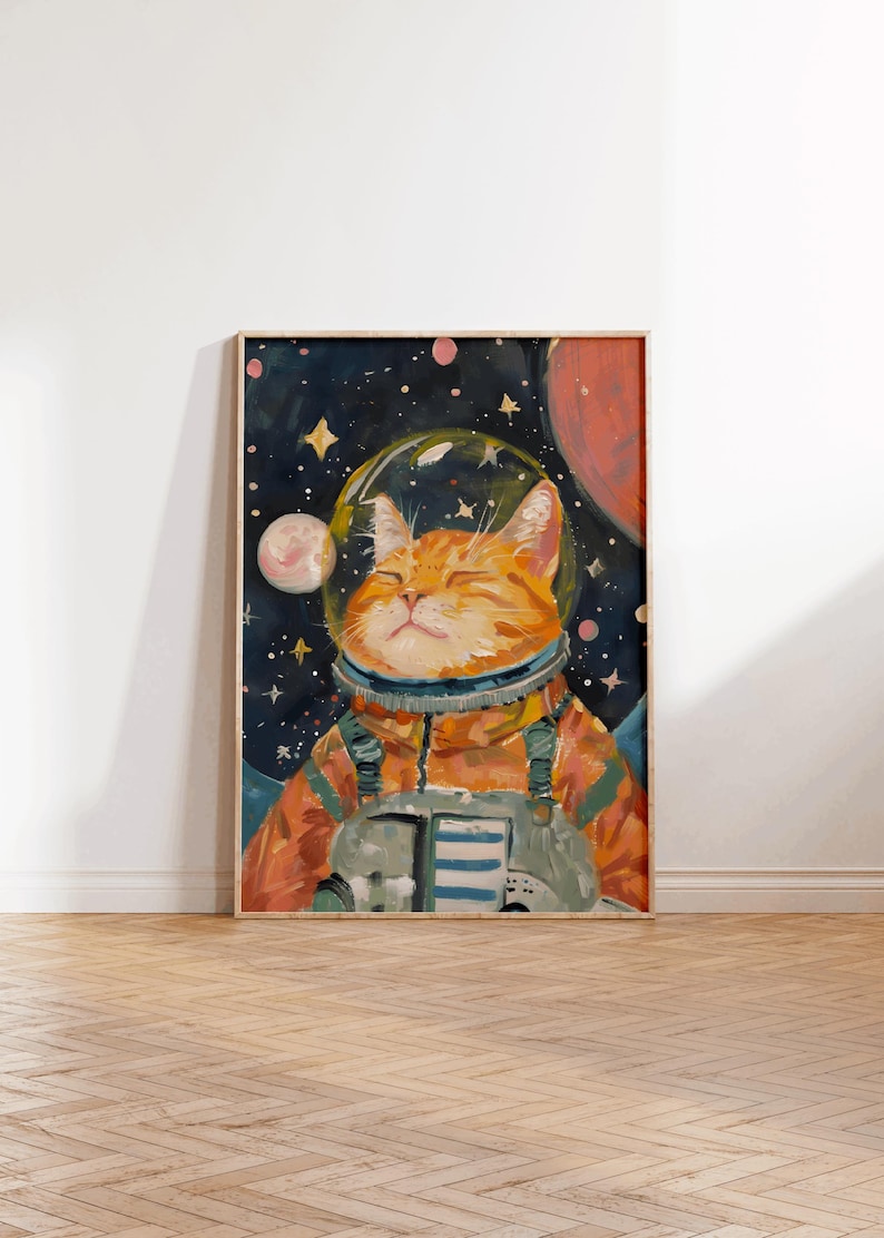 Eclectic Orange Tabby Nasa Space Cat, Eclectic Gallery, Space Cat ...