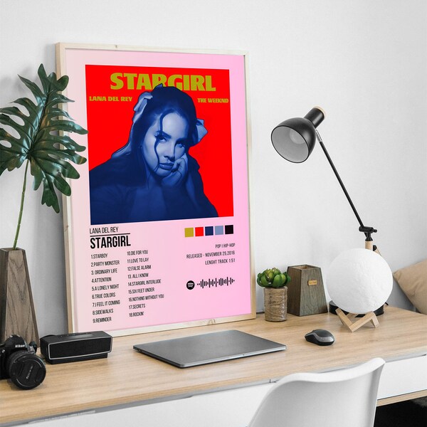 Lana Del Rey and the Weekend Poster - Etsy