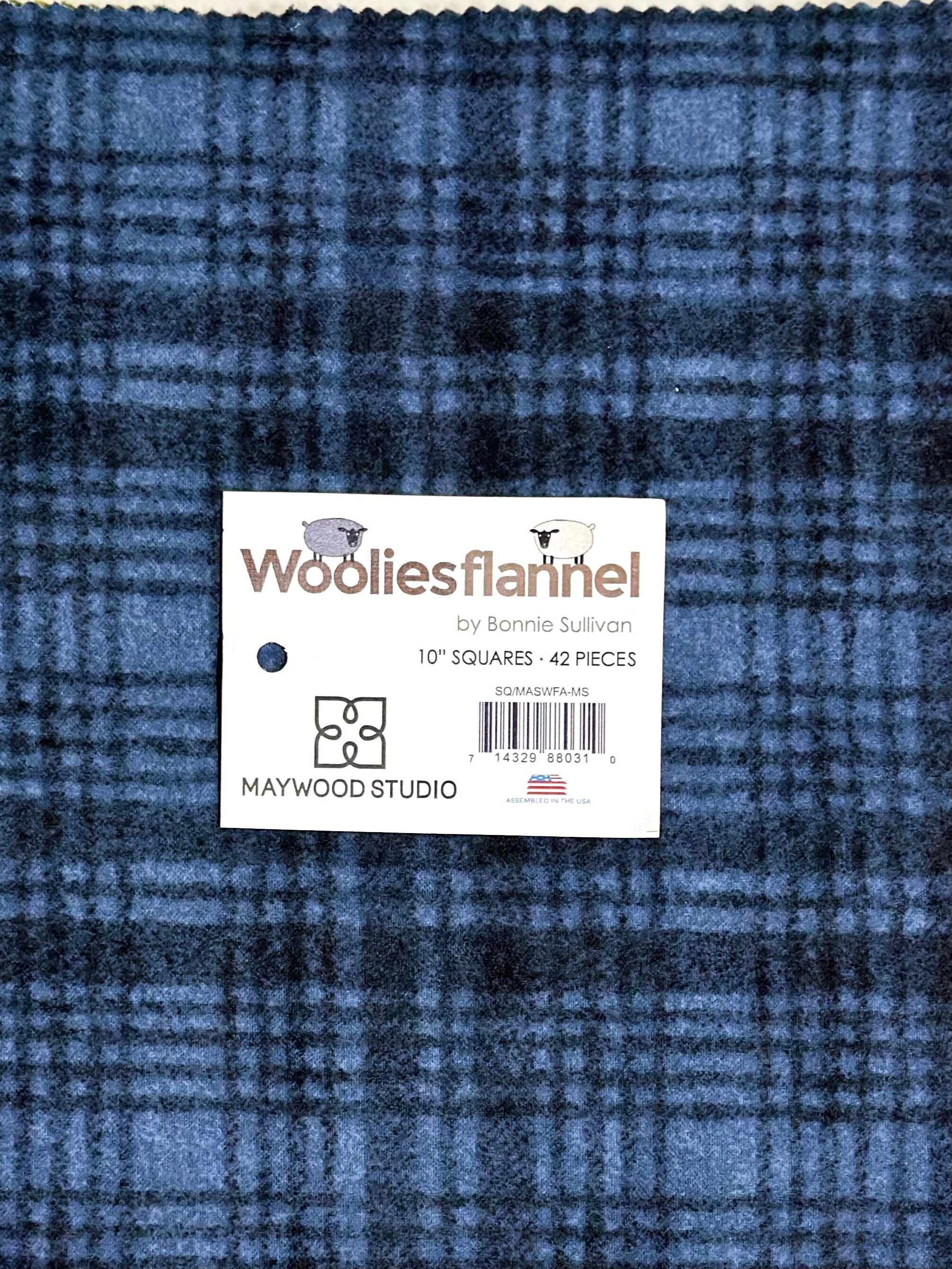 Flannel Fabric 10 Inch Squares 42 Pieces, Make a Cozy Couch Throw for ...