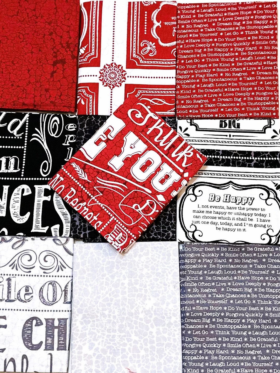 10 FAT Quarters, Quilt Fabric, Precut Fabric, Fabric Clearance - Etsy