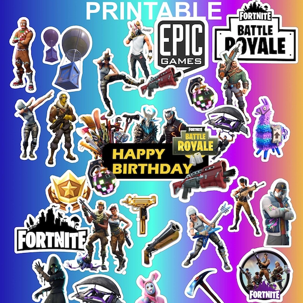 Fortnight Cake Topper - Etsy