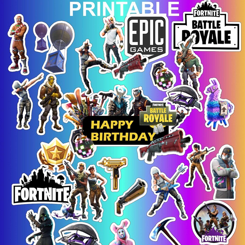 Fortnight Cake Topper - Etsy