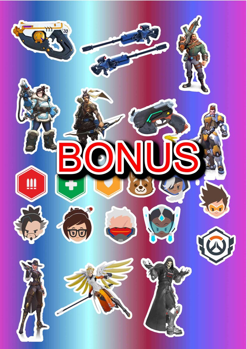 Overwatch Cake Topper | Fun DIY Digital Print for Kids’ Parties - Etsy