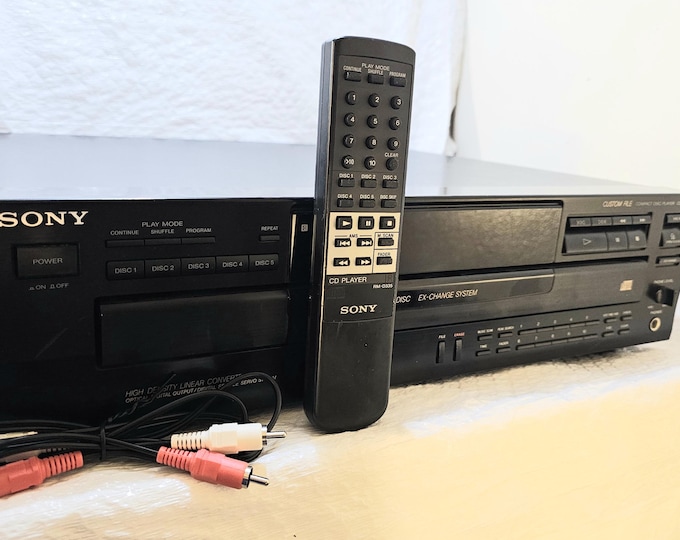 SONY CDP-C445 CD Player 5-disc Changer - Tested & Working | With Remote ...