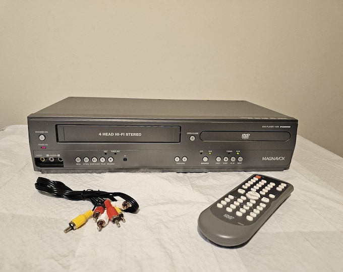 Magnavox Vcr Combo Player VHS DVD CD Video Cassette Recorder & Remote ...