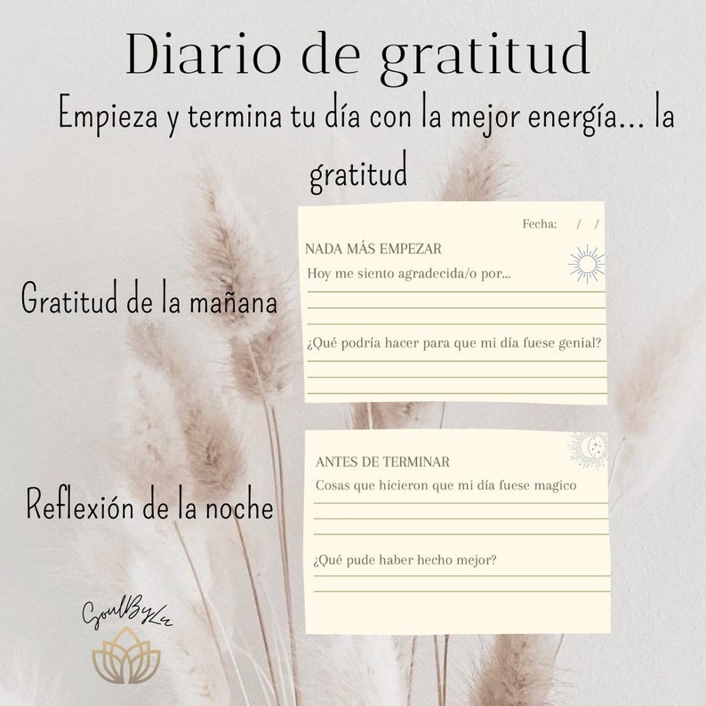 Diario de gratitud printable, spanish journaling, amor propio, 30 días ...