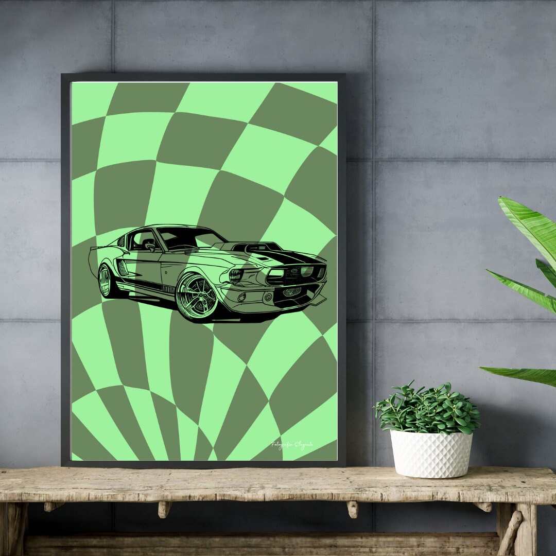 Old Classic Car Fotografia Elegante Art Car Poster Man - Etsy