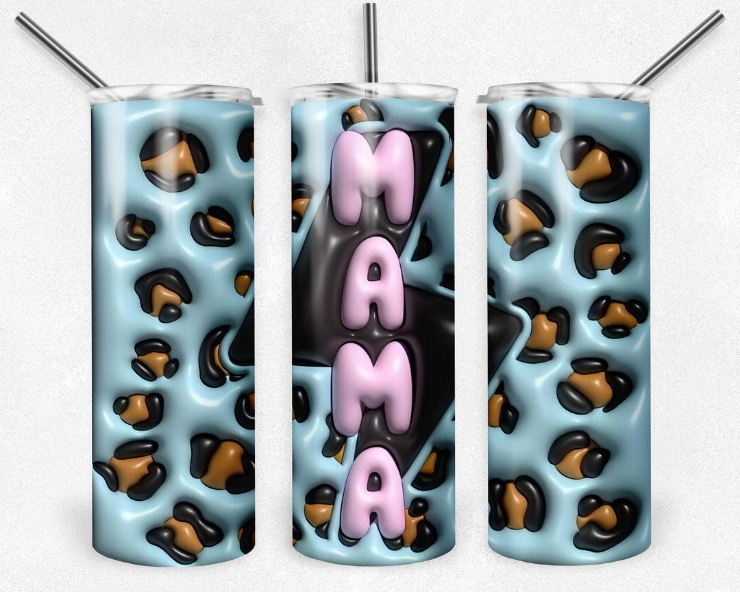 3D Inflated Puff Mama Tumbler 3D Mama PNG 20oz Skinny - Etsy